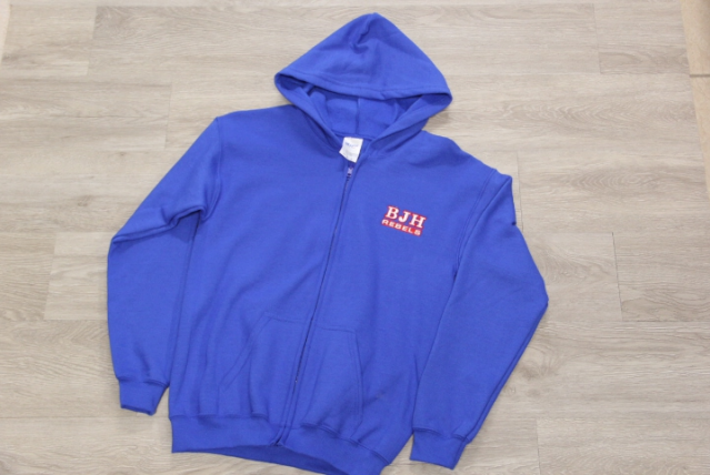 Boyet Jr. High Royal Unisex Embroidered Full Zip Hoodie – The Logo ...