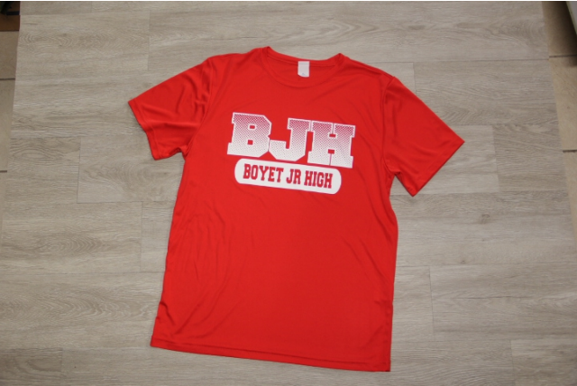 Boyet Jr. High Red Unisex 100% Poly Spirit Tee – The Logo Store | Slidell